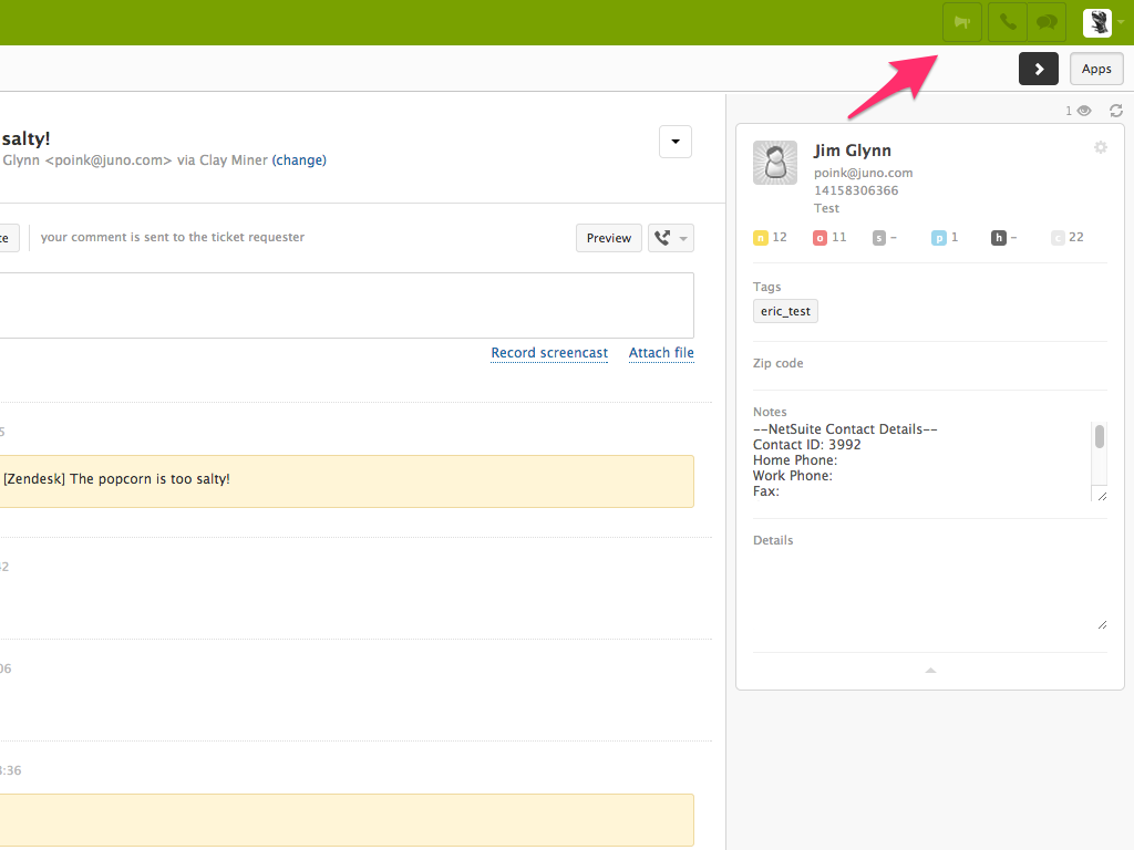 Notification App App Integration with Zendesk Support